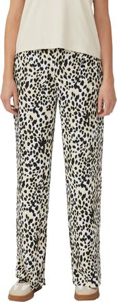 s.Oliver Strukturierte Wide-Leg-Hose im Relaxed Fit mit All-Over-Muster