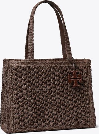 Tory Burch Damen Small Ella Hand-Crocheted Popcorn Tote