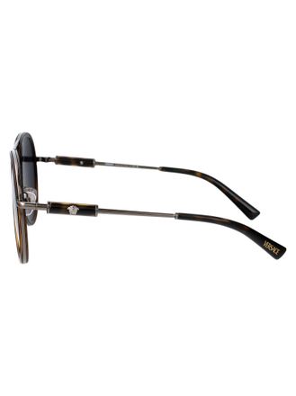 Versace 0VE2260 Aviator Metal Sunglasses - Brown
