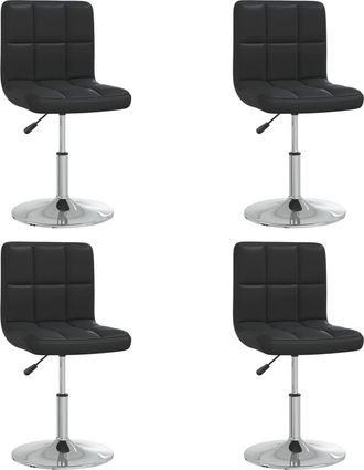 vidaXL Sedie Da Pranzo 4 Pz Nere In Similpelle Vidaxl 470680