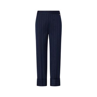 Liu Jo Gerade Nadelstreifen-Hose - - Trousers - Damen - Blau - L