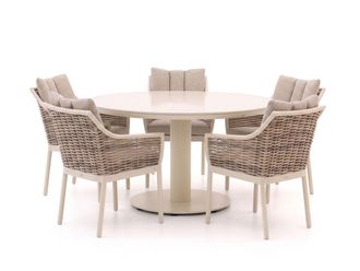 Apple Bee Milou/Melville &oslash;140cm dining tuinset 6-delig