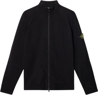 Stone Island Homme, Pulls, Bleu, Taille: XL Cardigan en Coton Biologique Marine