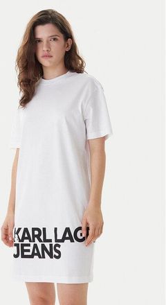 Karl Lagerfeld Kleid f&uuml;r den Alltag B1W13054 Wei&szlig; Regular Fit