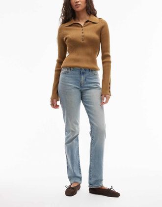 Levi's Wedgie - Schmal geschnittene Jeans in Mittelblau