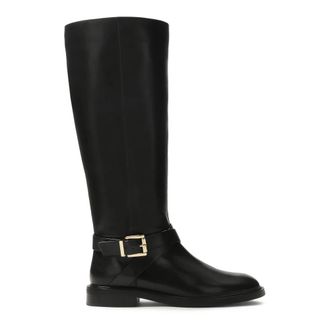Kazar Lederstiefel vom Offizierstyp - - Shoes - Damen - Schwarzk - 36 EU