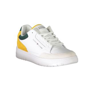 Tommy Hilfiger Colorblock Leather Sneaker - White