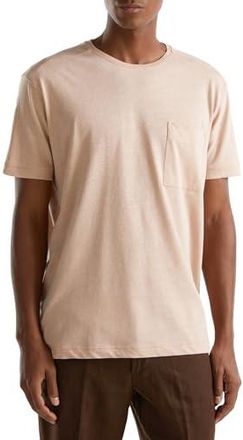 Benetton T- Shirt 33 cmu101r, Poudre foncée 04 W, 3XL Hommes
