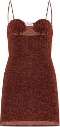 Os&eacute;ree Robe Courte Lumiere - Femme - Robes - Brun - Taille: 42 FR