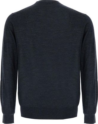 KANGRA Extrafine Merino Wool Crew Neck Sweater - Gray