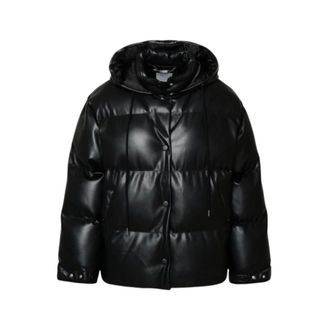 Stella McCartney Femme, Vestes, Noir, Taille: 32 FR Alter Mat Short Puffer Coat