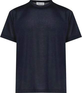 HèSKIMO Homme, Tops, Bleu, Taille: 3XL T-shirt in Filo di Scozia