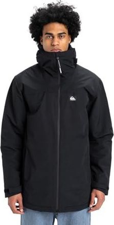 Quiksilver Overcast 3K Parka - Veste imperméable à Capuche - Homme - XXL - Noir