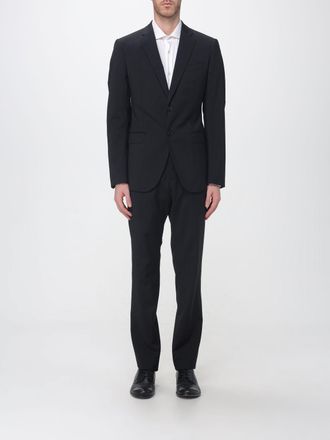 Emporio Armani Costume droit &agrave; deux boutons en pure laine vierge