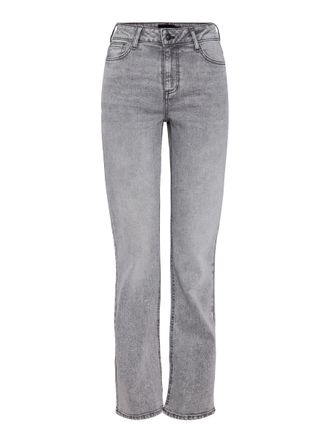 Pieces Pckelly Mw Straight Jeans Lg Noos Bc