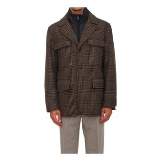 Peuterey Braune Wollmischjacken - - Jackets - Herren - Braun - XL
