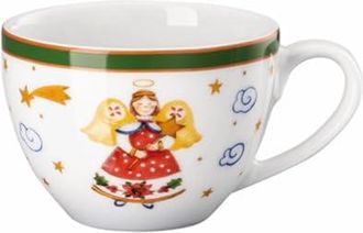 Hutschenreuther Happy Wintertime Espressotasse 100 ml mit Untertasse 12 cm Porzellan Weihnachtstisch