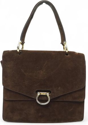 Celine Crossbody Bags - VINTAGE CELINE HANDTASCHE MIT KLAPPE AUS BRAUNEM W - Gr. unisize - in Braun - f&uuml;r Damen