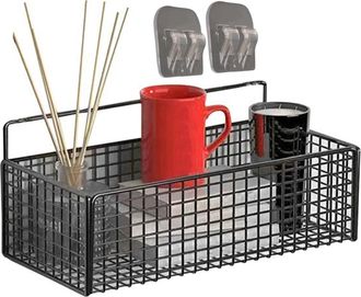 Generic Badezimmeraufbewahrung - effektive Duschaufbewahrung, selbstklebende Wand, Duschkabine | montierte W&auml;nde ohne Bohren Duschen, Caddie-Korb-Organizer f&uuml;