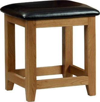 Julian Bowen Marlborough Schminkhocker, Eiche, Height: 47, Width: 46, Depth: 44cm