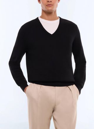 Fursac Pull en laine &agrave; col en V - Taille XXL - Homme