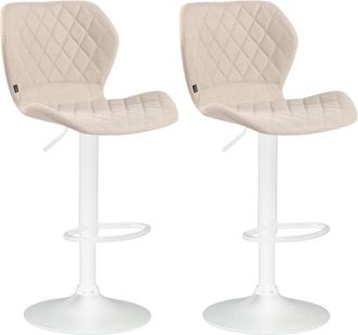 Clp Ensemble de 2 chaussettes de barre de liège en tissu crème, weiß