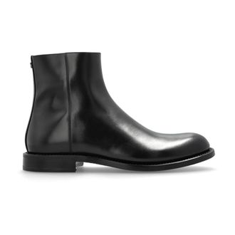 Dolce & Gabbana Lederkn&ouml;chelstiefel - - Shoes - Herren - Schwarzk - 39 EU