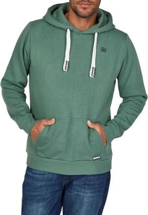 Riverso Riverso RIVLinus Sweatshirt &agrave; capuche pour homme avec capuche et poche kangourou, coupe droite, Streetwear, uni, gris, marron, vert, rouge, bleu ou no