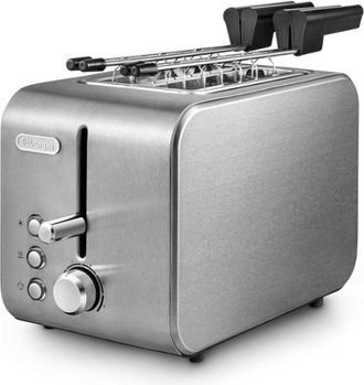 DeLonghi DeLonghi CTX 2203 Toaster 2 Scheibe(n) Silber 550 W