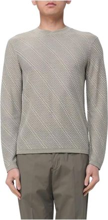 Emporio Armani Homme, Pulls, Beige, Taille: M Pulls &agrave; col rond