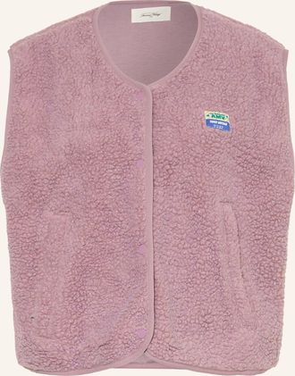 American Vintage American Vintage Teddyfell-Weste rosa