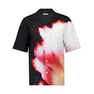 Alexander McQueen Multicolor Hawaiianisches Baumwollhemd - - Shirts - Herren - Mehrfarbig - S