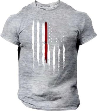 Generic Chemises confortables pour homme - T-shirts &agrave; manches courtes pour sports de plein air, t-shirt de gym, t-shirt dentra&icirc;nement d&eacute;t&eacute;, sorties, hauts &agrave; m