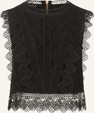 Apart Blusentop Aus Spitze schwarz