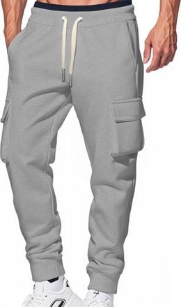 Generic Pantalon de jogging pour homme, cordon de serrage, d&eacute;contract&eacute;, pantalon de jogging, jogging, marche, escalade, cyclisme, plein air, pantalon l&eacute;ger et