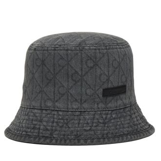Calvin Klein Hut Calvin Klein Denim Emblem Burnout Bucket LV04F5043G Grau