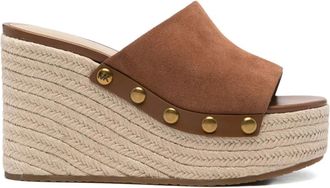 Michael Kors Femme, Chaussures, Beige, Taille: 39 EU Sandales compens&eacute;es