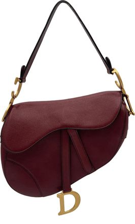 Dior Crossbody Bags - Dior Saddlebag - Brick Bordeaux - Gr. unisize - in Rot - f&uuml;r Damen
