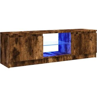 vidaXL Vidaxl - TV-Schrank mit LED-Leuchten R&auml;uchereiche 120x30x36 cm