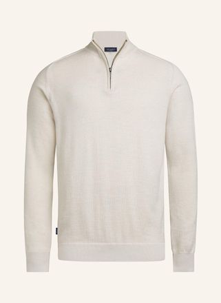 MR MARVIS Mr Marvis Pullover The Merino Zip Pullover weiss
