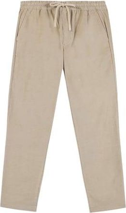 Maison Labiche Pantalon droit uni en coton m&eacute;lang&eacute;