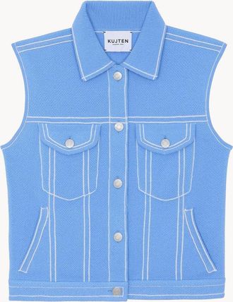 Kujten Veste cachemire sans manches, 4 fils - Veste Jess