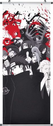Coolchange Großes Rollbild/Kakemono aus Stoff Poster, 100x40cm, Motiv: Akatsuki