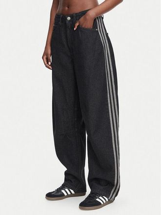 adidas Jeans KQ6474 Schwarz Barrel Fit
