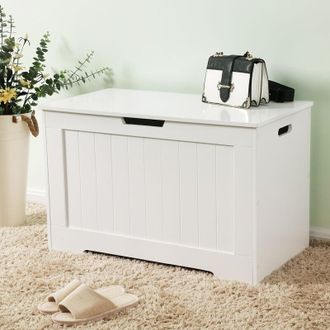 Vasagle Vasagle - Coffre &agrave; Jouets Coffre de Rangement Banc de Chaussures Meuble de Rangement pour Jouet Bout de lit Grande capacit&eacute; Blanc par songmics LHS11WT