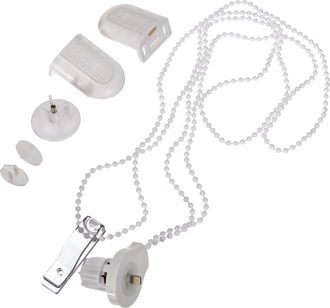 Gardinia Seitenzug-Zubehör, Umbau-Set Rollos, GT-1, Ersatzteil zur Nischen-, Decken- und Wandmontage, 105 x 5 x 3 cm, Kunststoff, Weiß