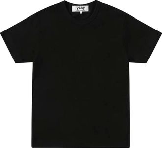 Comme Des Gar&ccedil;ons Femme, Tops, Noir, Taille: 40 FR Small Red Heart Play T-Shirt