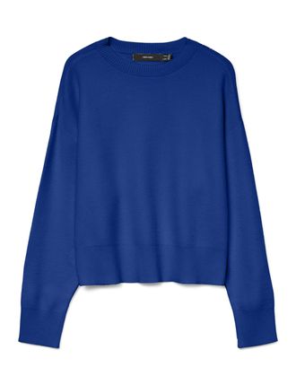 Vero Moda Damen Vmgold Art Ls O-Neck Pullover, Surf The Web, L