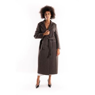 Marella Manteaux ceintur&eacute;s - Femme - Manteaux - Brun - Taille: 38 FR