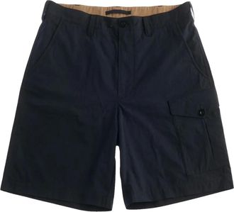 Ten c Homme, Shorts, Bleu, Taille: 2XL Shorts Droits en Coton Teints en Pi&egrave;ce
